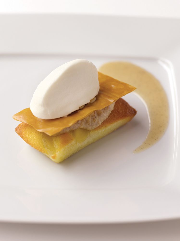 Almond Apple Financier with Date Dressing from Baking & Pastry ...