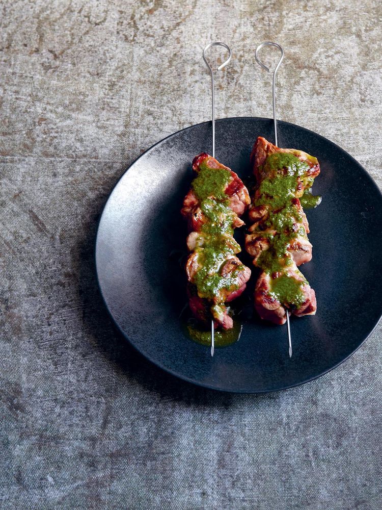 Basil Lamb from Stéphane Reynaud's Barbecue by Stéphane Reynaud