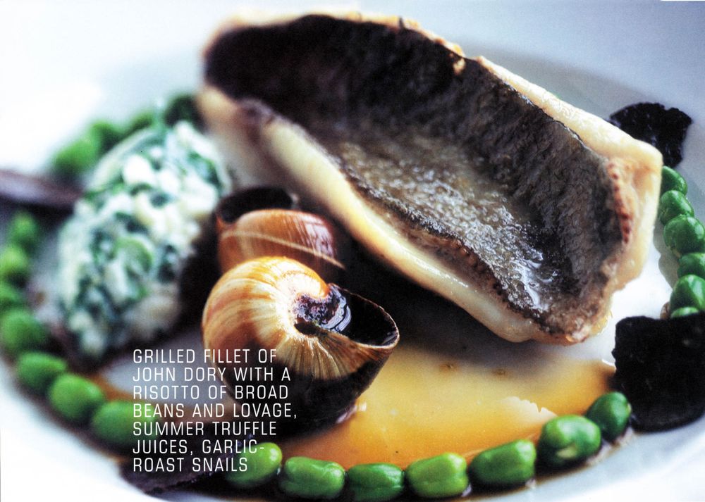 Grilled Fillet of John Dory with a Risotto of Broad Beans and Lovage ...