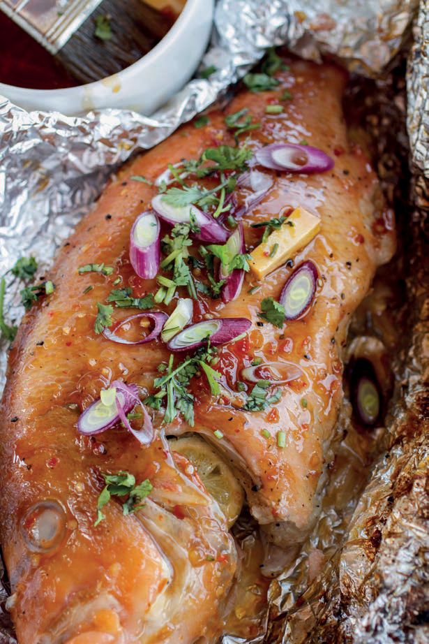 Whole Fish Thai Style from Braai the Beloved Country by Jean Nel