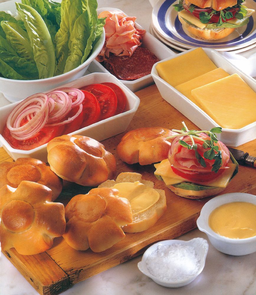 Rosetta rolls from Bread: Le Cordon Bleu Home Collection by Le Cordon Bleu