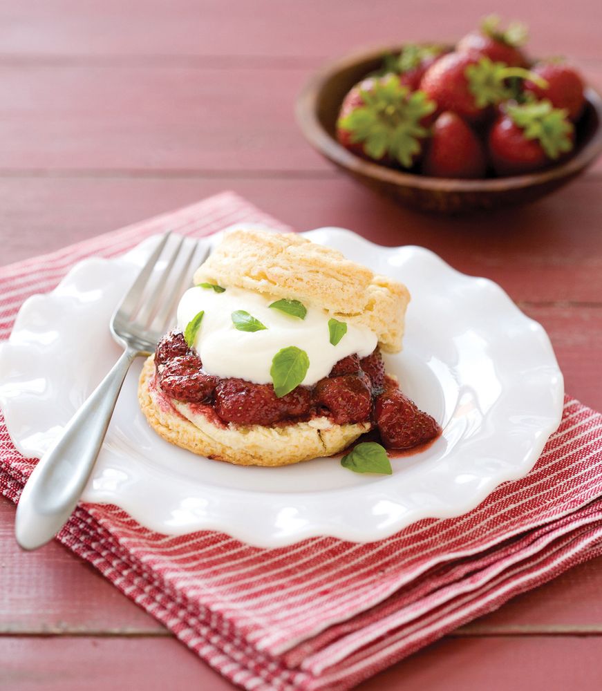 Strawberry & Basil Shortcakes from Breakfast for Dinner by Lindsay ...