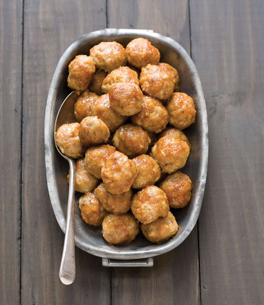 Maple-Glazed Pork Meatballs from Breakfast for Dinner by Lindsay Landis ...