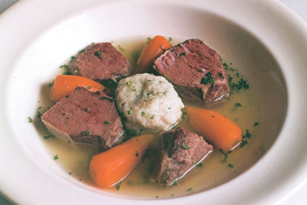 Boiled Salt Beef with Carrots and Dumplings from British Regional Food ...