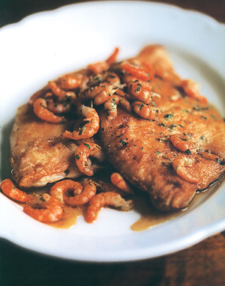 Pan-Fried Dabs with Prawns from British Seasonal Food by Mark Hix