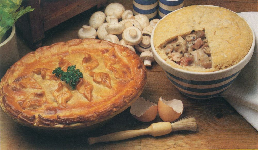 Kentish chicken pudding from British Cooking by Caroline Conran