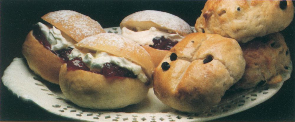 Devonshire splits from British Cooking by Caroline Conran