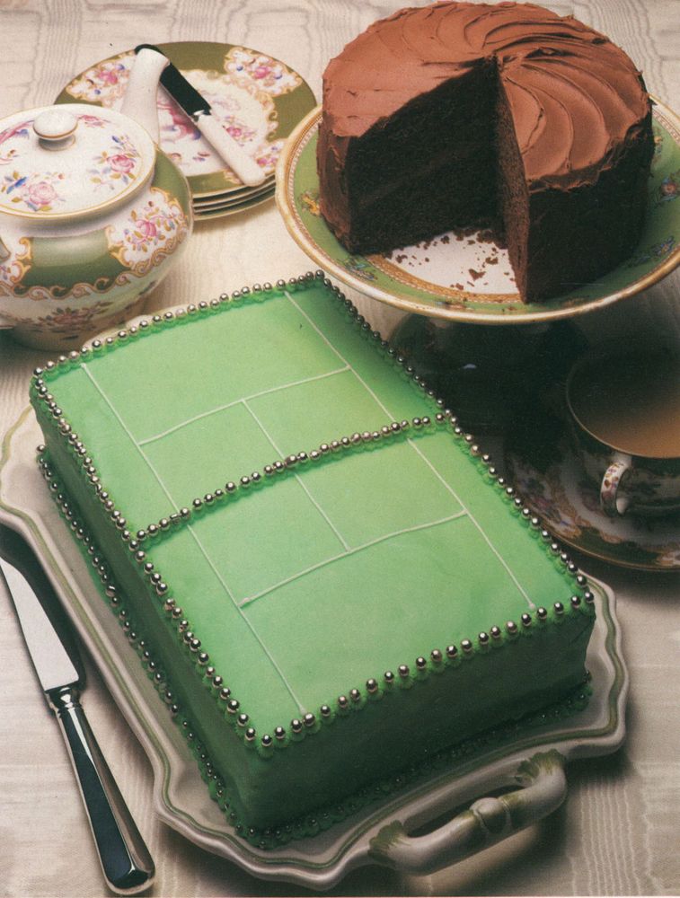 Tennis cake from British Cooking by Caroline Conran