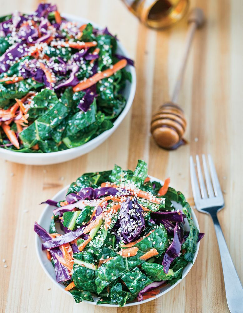 “Honey” Mustard Kale Slaw from But I Could Never Go Vegan!: 125 Recipes ...