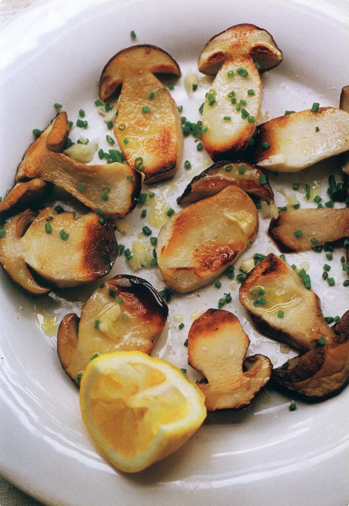Fried ceps with chives from The Good Table: Adventures In and Around My ...