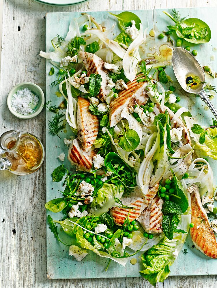 Chargrilled chicken, fennel & feta salad from The Good Chicken Cookbook ...