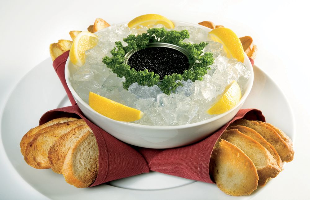 Classic Caviar Presentation for Two from Professional Garde Manger: A ...