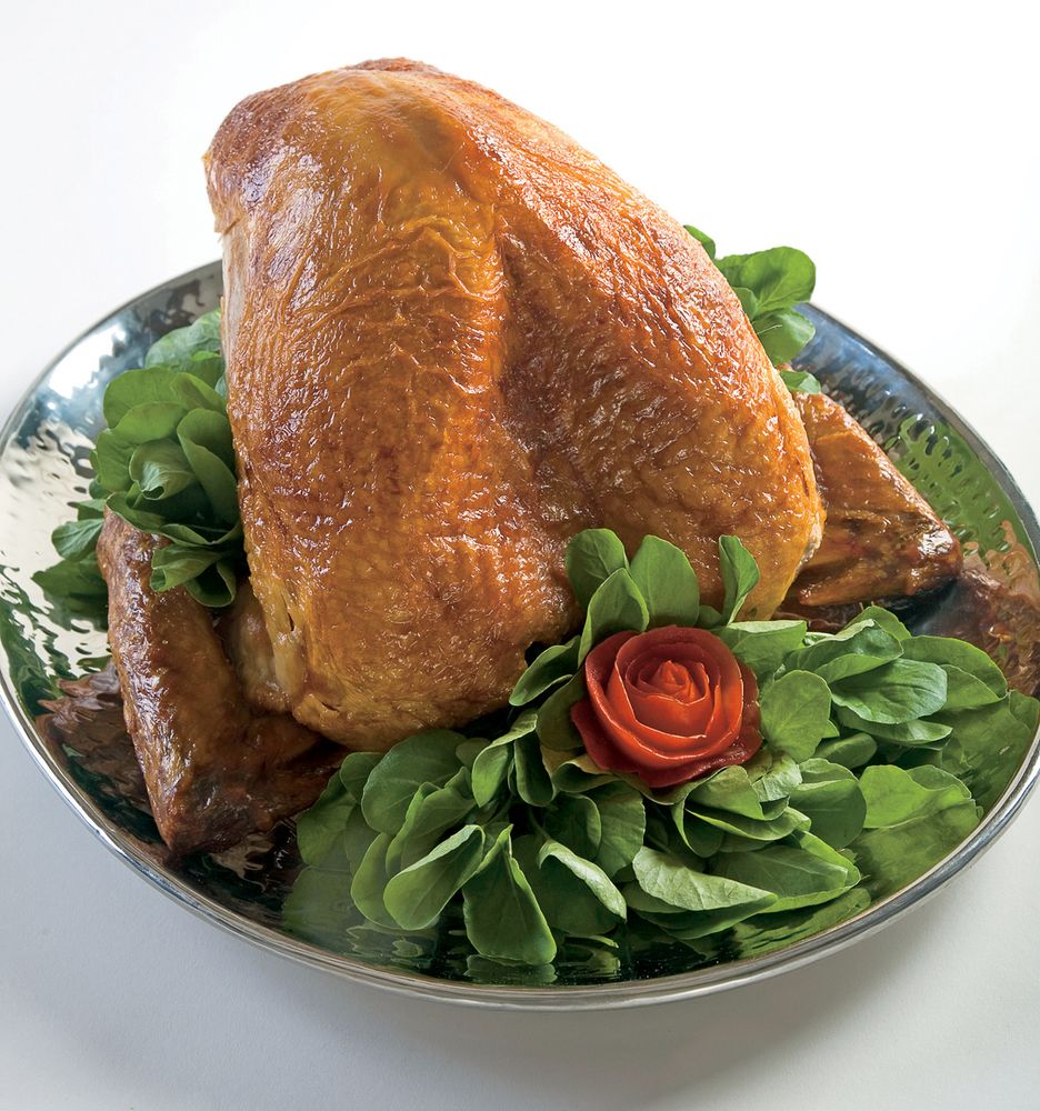Sliced and Reassembled Cold Roast Turkey Presentation from Professional ...