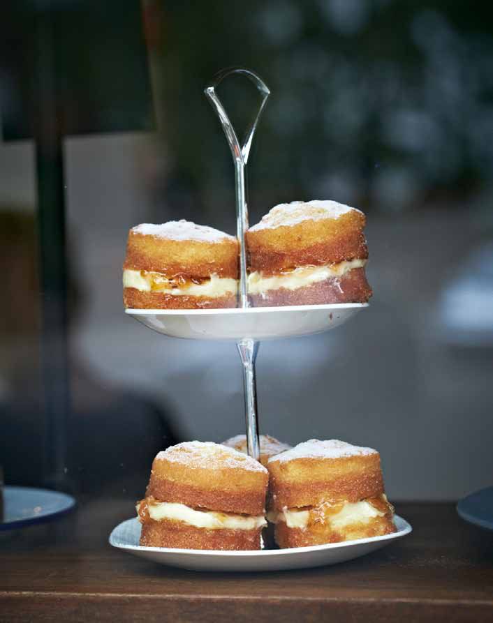 Mini gooseberry & elderflower sponges from The Ginger & White Cookbook ...