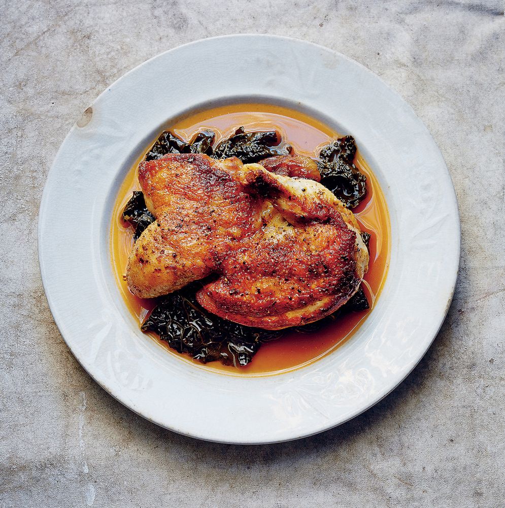 Roasted Half Chicken with Smoky Braised Kale from Gjelina: Cooking from ...