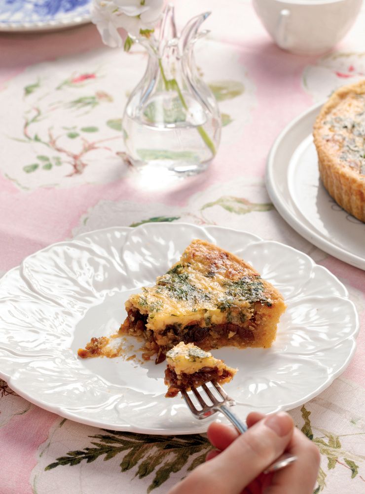 Wensleydale and Red Onion Marmalade Tart from Gloagburn: Recipes from a ...