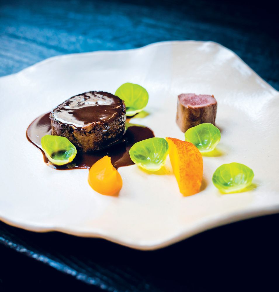 Hare à la Royale with quince cooked in brown butter & saffron from ...
