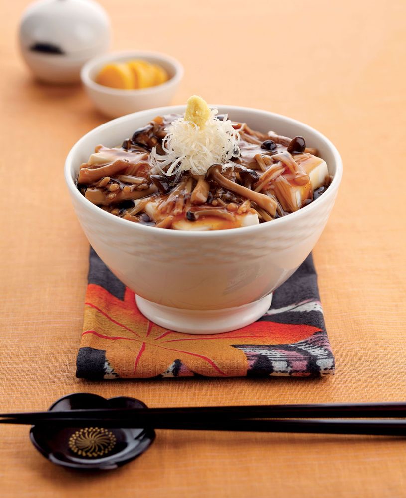 Tofu and Mushroom Don from Donburi: Delightful Japanese Meals in a Bowl ...