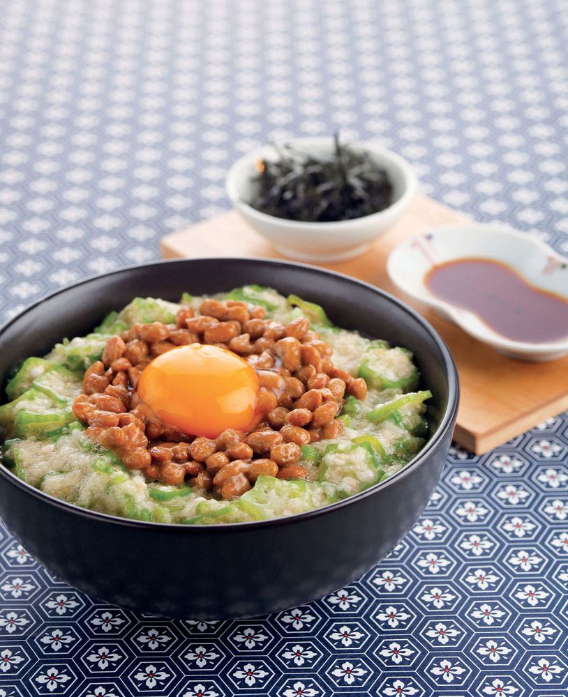 Natto Vegetable Don from Donburi: Delightful Japanese Meals in a Bowl ...