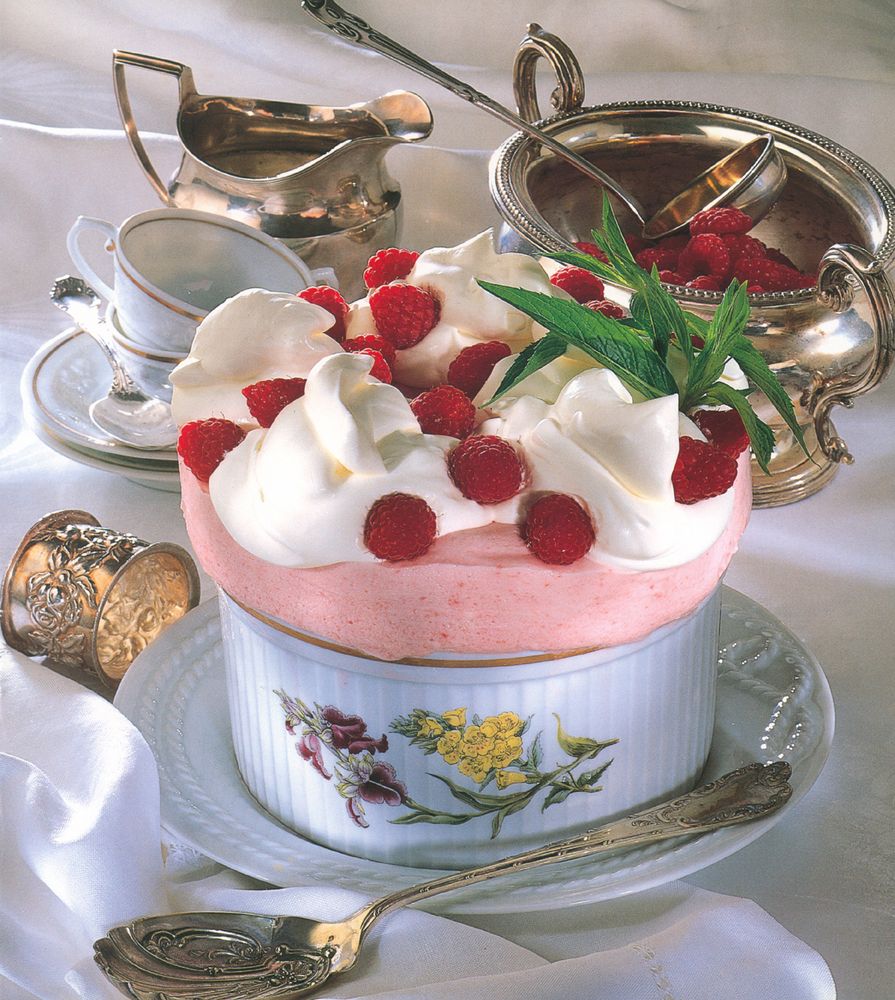 Iced raspberry soufflé from Desserts: Le Cordon Bleu Home Collection by ...
