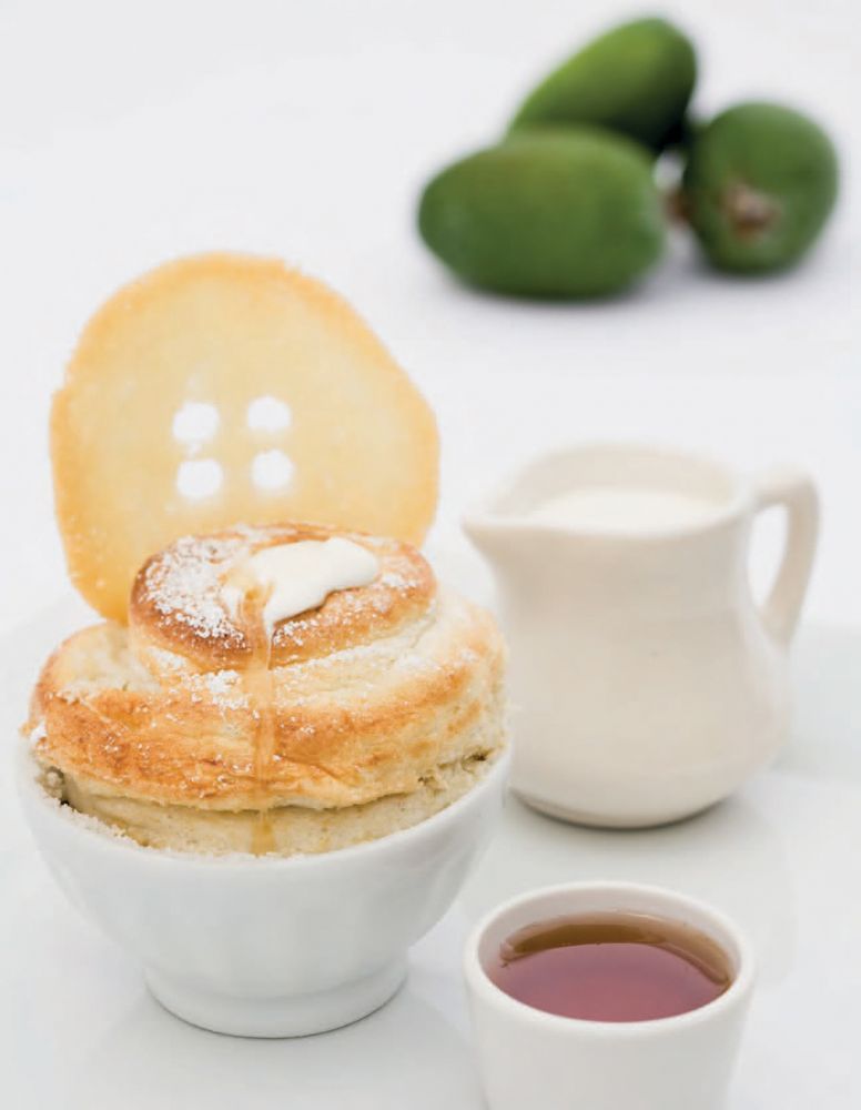 Warm Feijoa Soufflé with Clove-Scented Cream and Jasmine Tea-Scented ...