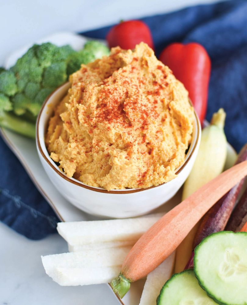 Smoky Carrot Hummus from The Dizzy Cook: Managing Migraine with More ...
