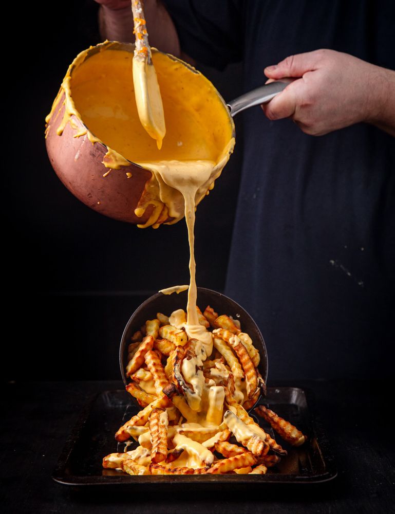 Cheese Sauce Fries from Dirty: Dirty Food For Your Filthy Chops by Mark ...