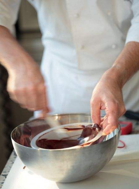 Tempering in a bain-marie from Encyclopedia of Chocolate: Essential ...