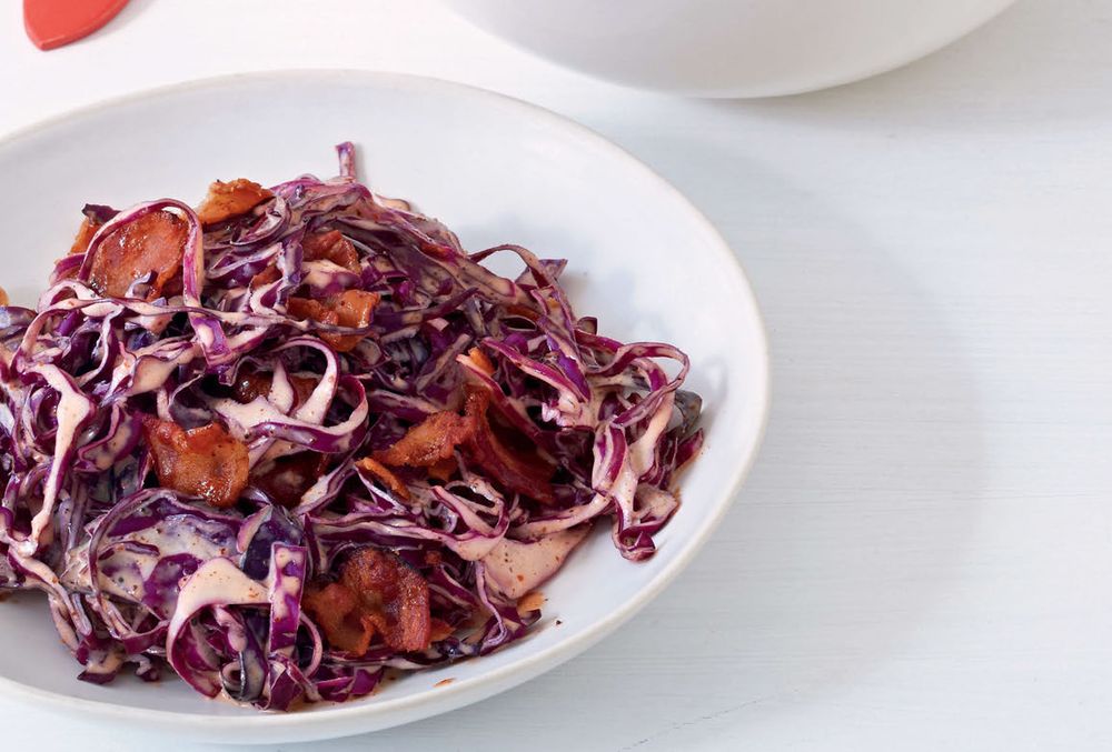 Bourbon Bacon Slaw from Endless Summer Cookbook by Katie Lee