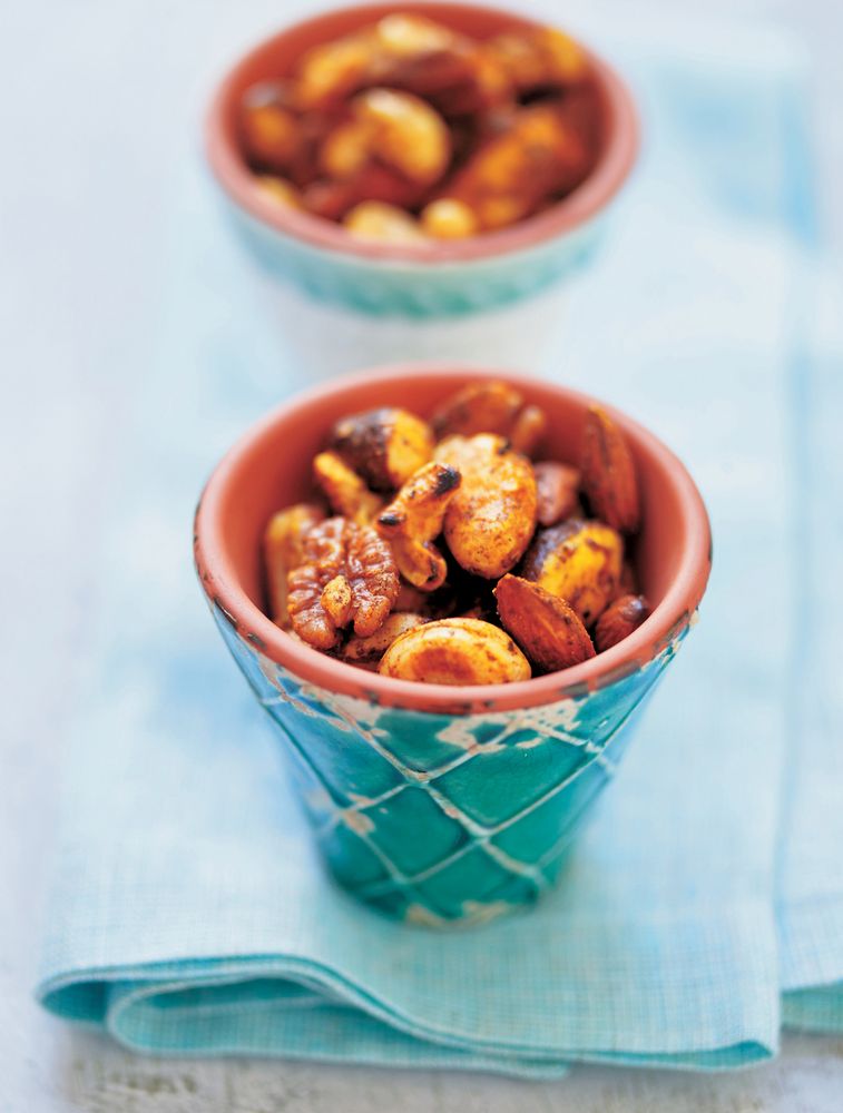 Indian-spiced mixed nuts from Energy Balls & Power Bites by Sara Lewis