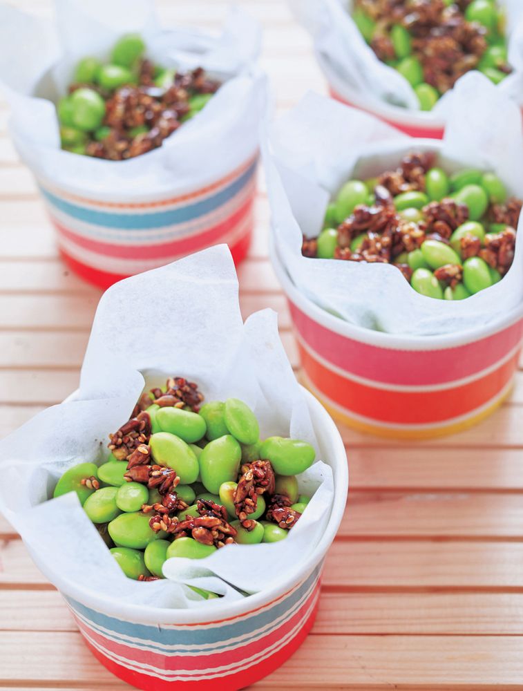 Oriental-spiced edamame beans from Energy Balls & Power Bites by Sara Lewis