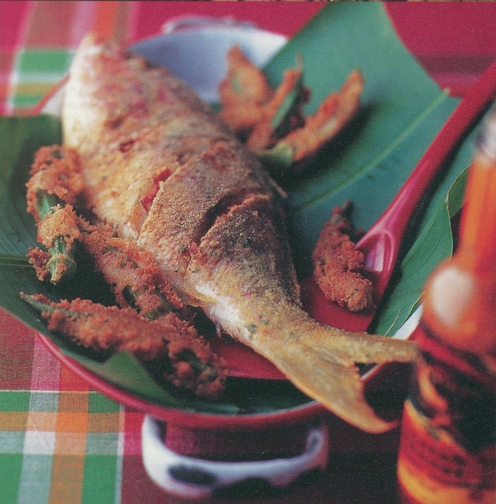 Crispy Adobo Fried Fish in Coconut Oil with Okra from Eat Caribbean by ...