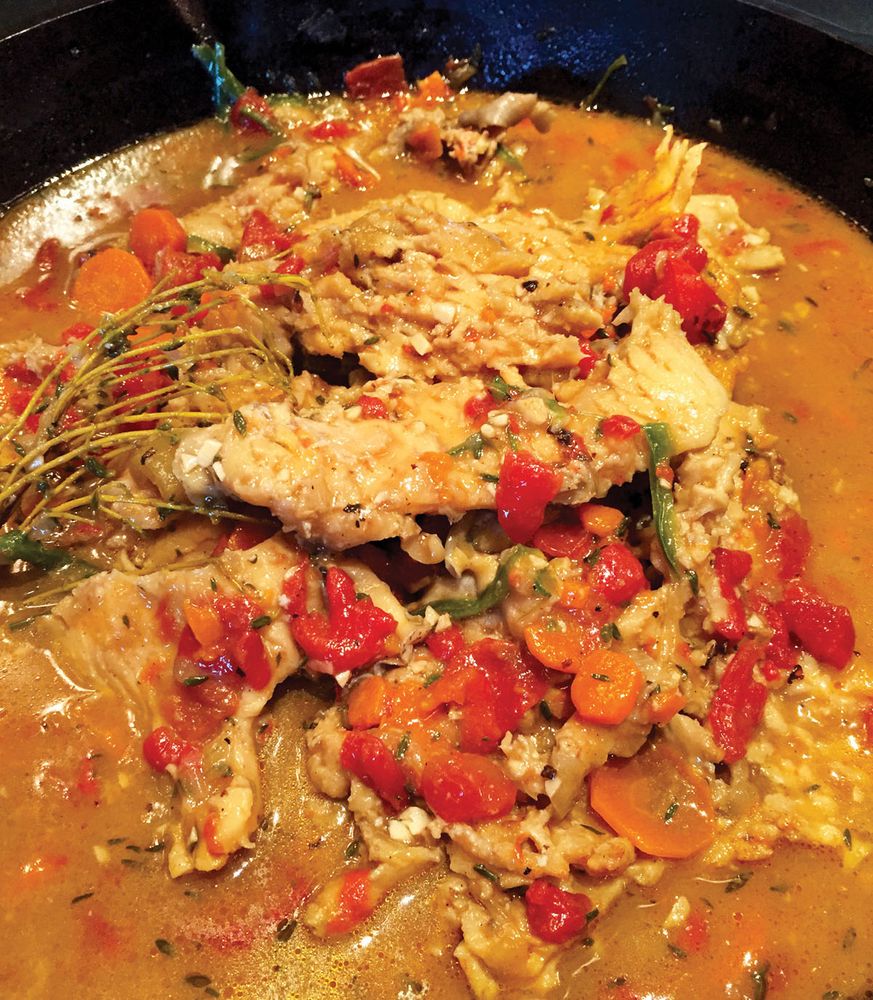 Stewed Conch from Eating Well to Win by Richard Ingraham