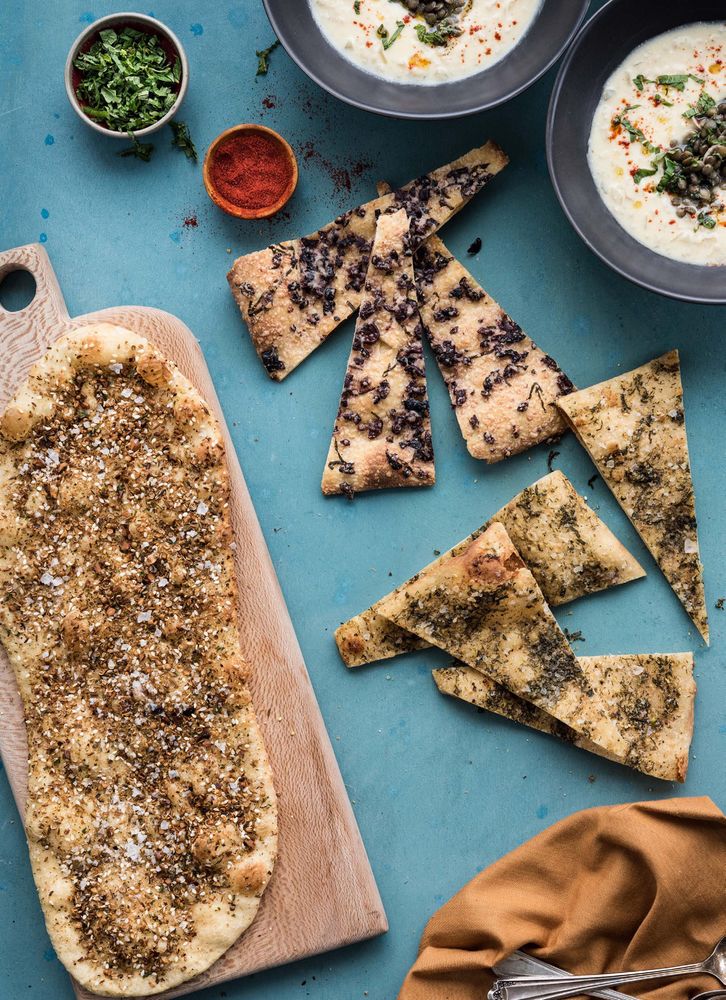 Quick Flatbread with Three Toppings from Easy Soups from Scratch with ...