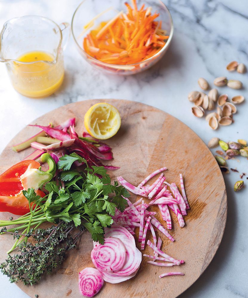 Matchstick Salad with Agave Mustard Dressing from Easy Vegan by Sue Quinn