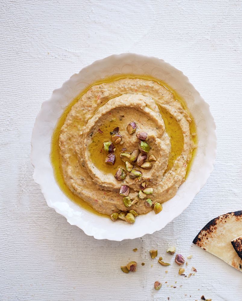 Roasted Vegetable Hummus from Lisa Clark Everyday by Lisa Clark