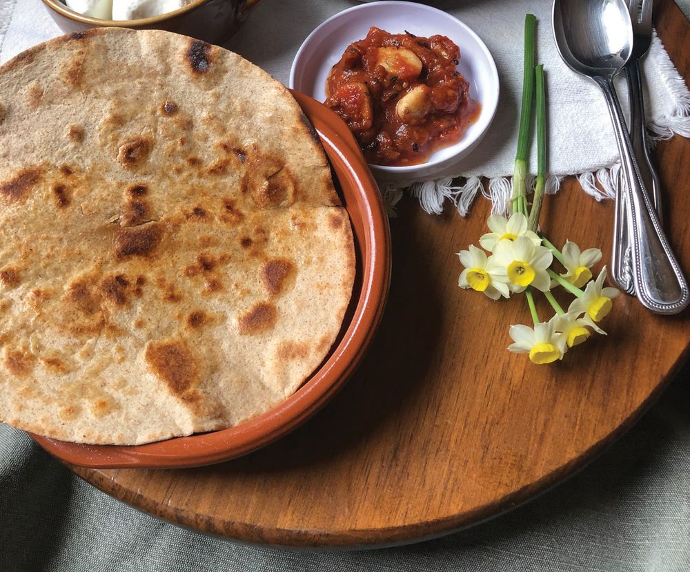 Whole-Wheat Flatbread from Food and Flavours from Nepal by Jyoti Pathak