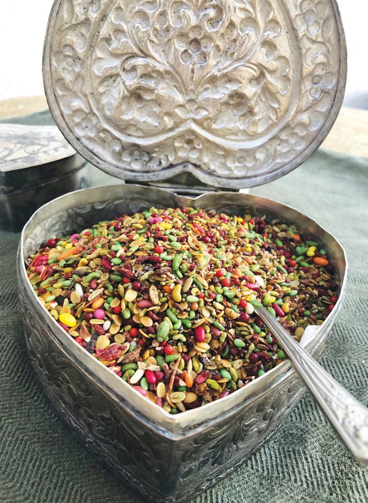 Colorful After-meal Munch from Food and Flavours from Nepal by Jyoti Pathak