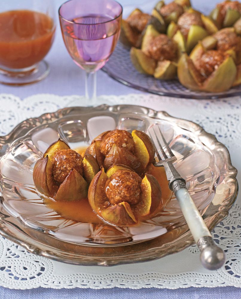 Figs stuffed with almonds from Food and Cooking of Chile by Boris Basso ...