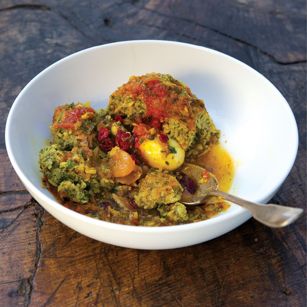 Tabriz-Style Meatballs from Food of Life by Najmieh Batmanglij