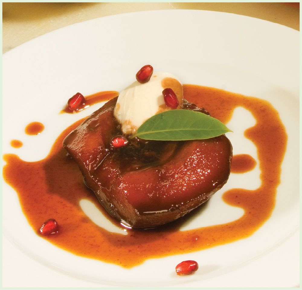 Baked Candied Quince with Walnuts from Food of Life by Najmieh Batmanglij