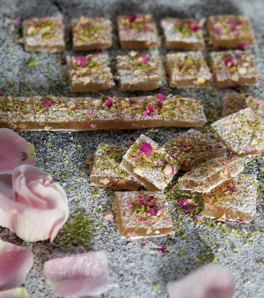 Rose Water Lokum from Food of Life by Najmieh Batmanglij