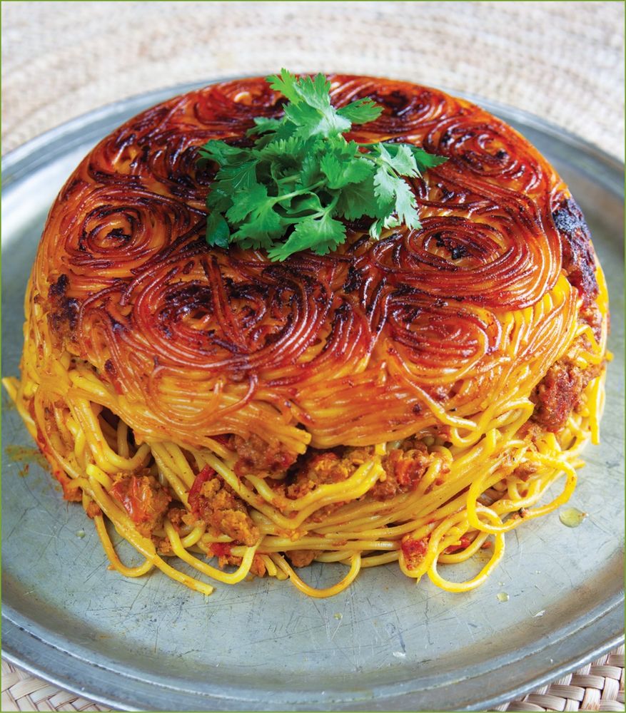 Golden Crust Macaroni with Lamb and Tomato Sauce from Food of Life by ...
