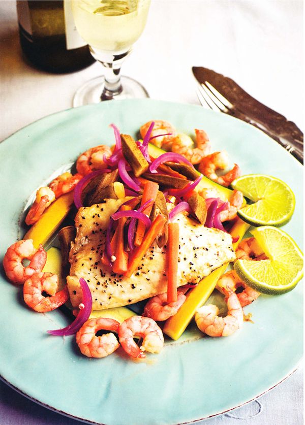 Lime-Escovitched Sea Bream with Tiger Prawns from Food for Friends by ...