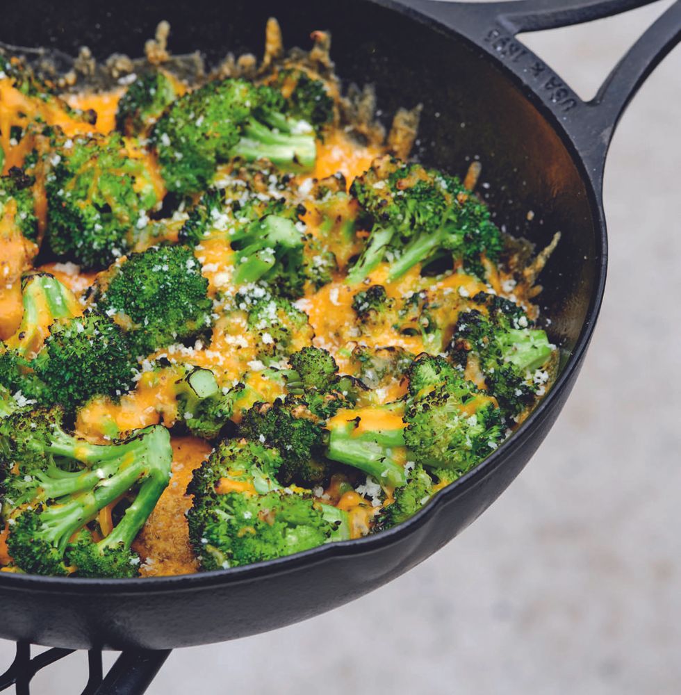 Cowboy-Broiled Cheesy Broccoli from Food by Fire: Grilling and BBQ with ...