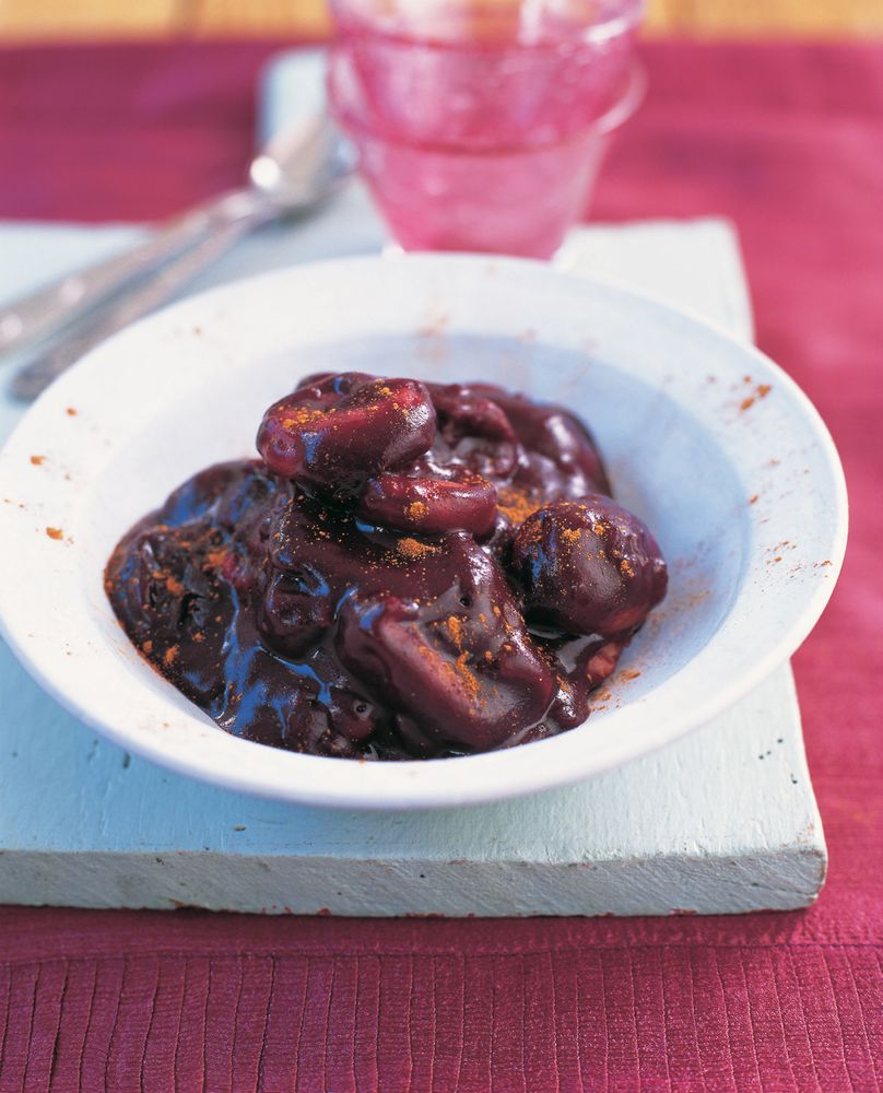 Purple corn pudding from The Food and Cooking of Peru by Flor Arcaya de ...