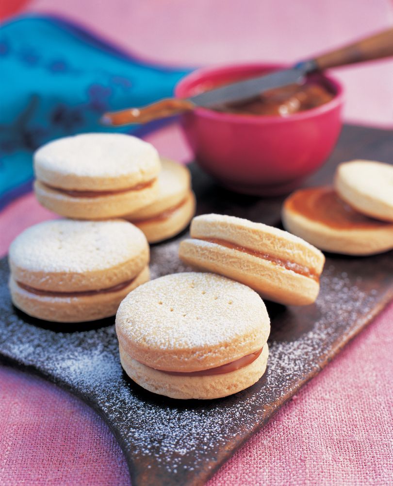 Caramel-filled cookies from The Food and Cooking of Peru by Flor Arcaya ...