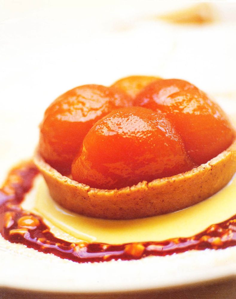 Iced Pear Parfait with Caramelized Pears in a Hazelnut Tart from ...