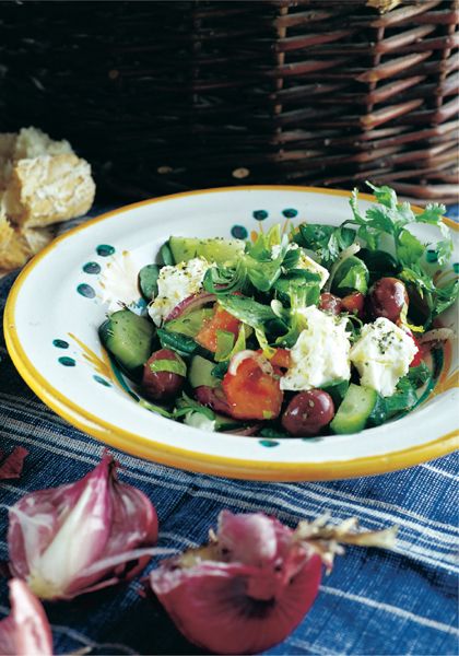 Greek-Cypriot Salad from Falling Cloudberries by Tessa Kiros