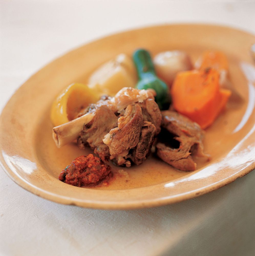 Boiled Lamb Shanks with Cinnamon, Star Anise and Vegetables from Feast ...